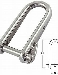 Key Pin Shackle (Stainless Steel) – Sandy Point Watersports