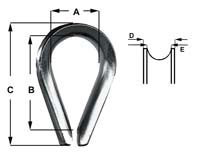 Split Thimbles Stainless Steel – Sandy Point Watersports